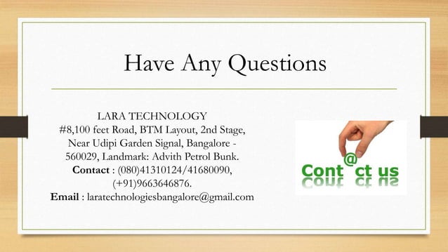 Java basics at Lara Technologies | PPTX