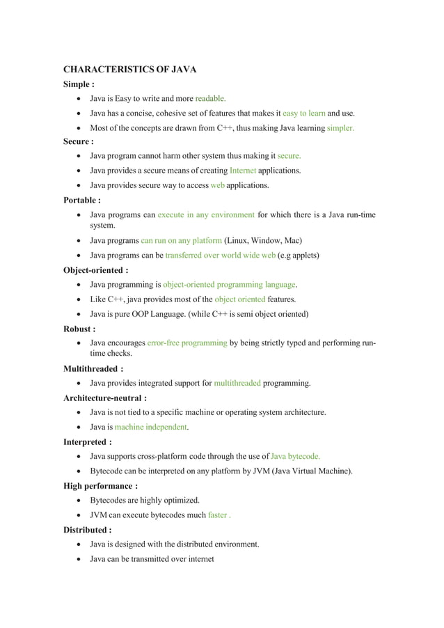 Java Basicspptx Programming Languages Computing