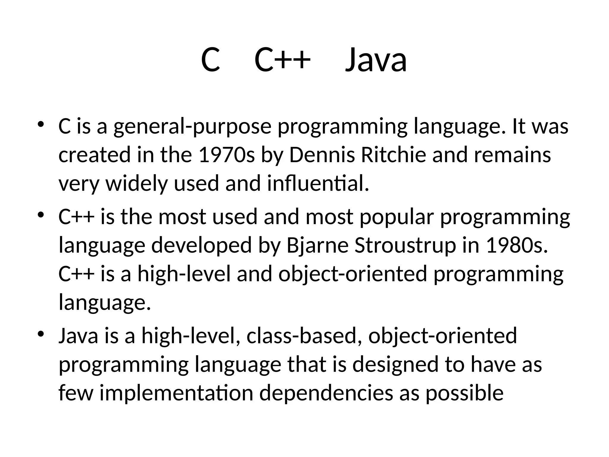 TheBasics of java and comparision with c and c++.pptx