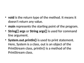 TheBasics of java and comparision with c and c++.pptx