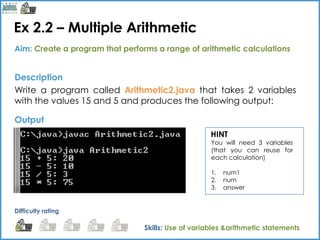 Java basics variables | PPTX