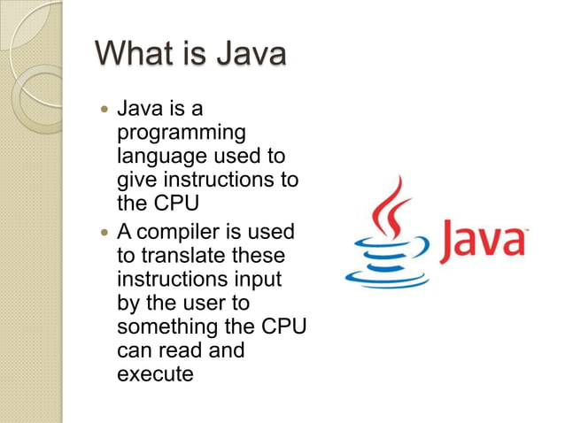 Java basics and applications | PPT