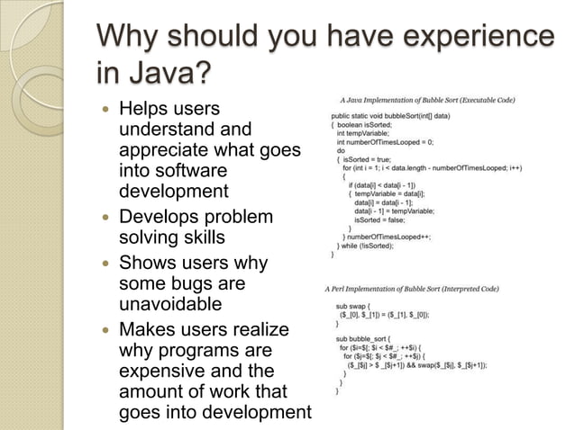 Java basics and applications | PPT