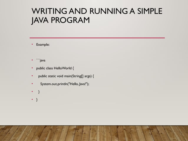 Java_Basics_Module1.pptx introduction to java | PPT