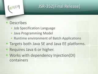 Java Batch | PPTX