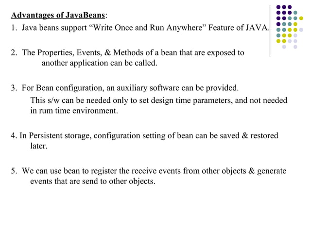 Java beans | PPT