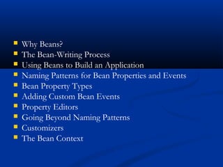 introduction of Java beans | PPT