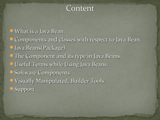 Java beans | PPT