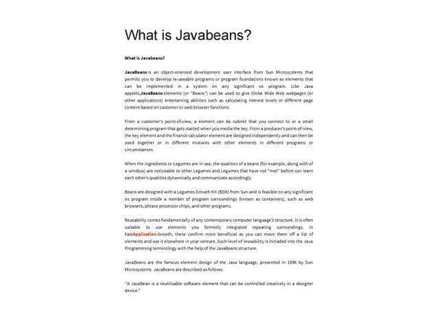 Javabeans | PPT