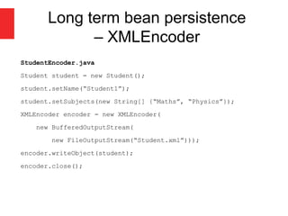 Java beans | PPTX