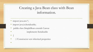 Java Beans Unit 4(part 2) | PPT