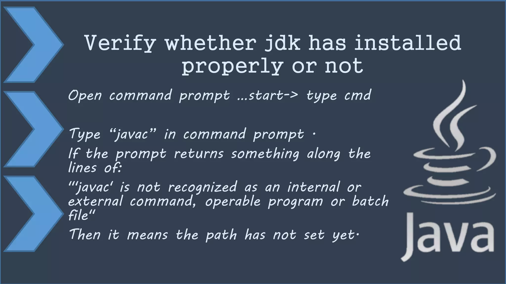 How to install Java and how to set the path | PPT