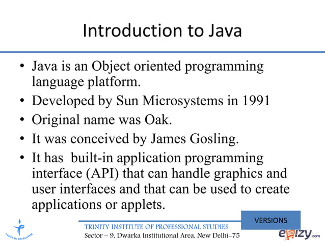 JAVA PROGRAMMING- OOP Concept | PPT