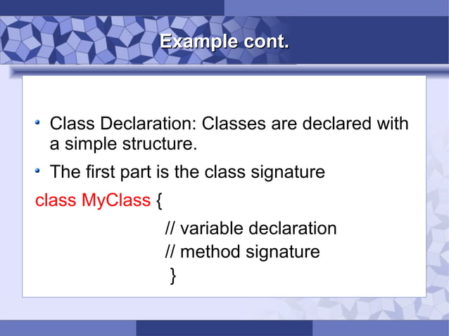 Java block structure | PPT
