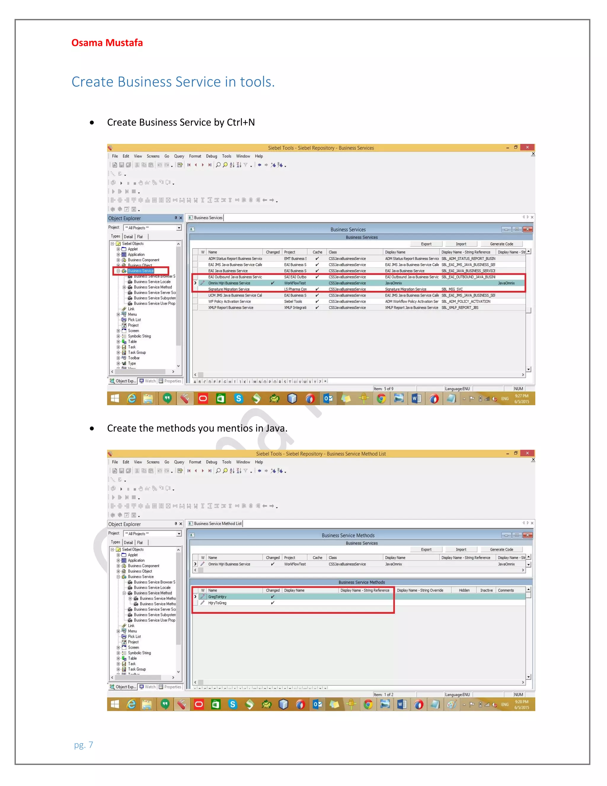Java business service | PDF