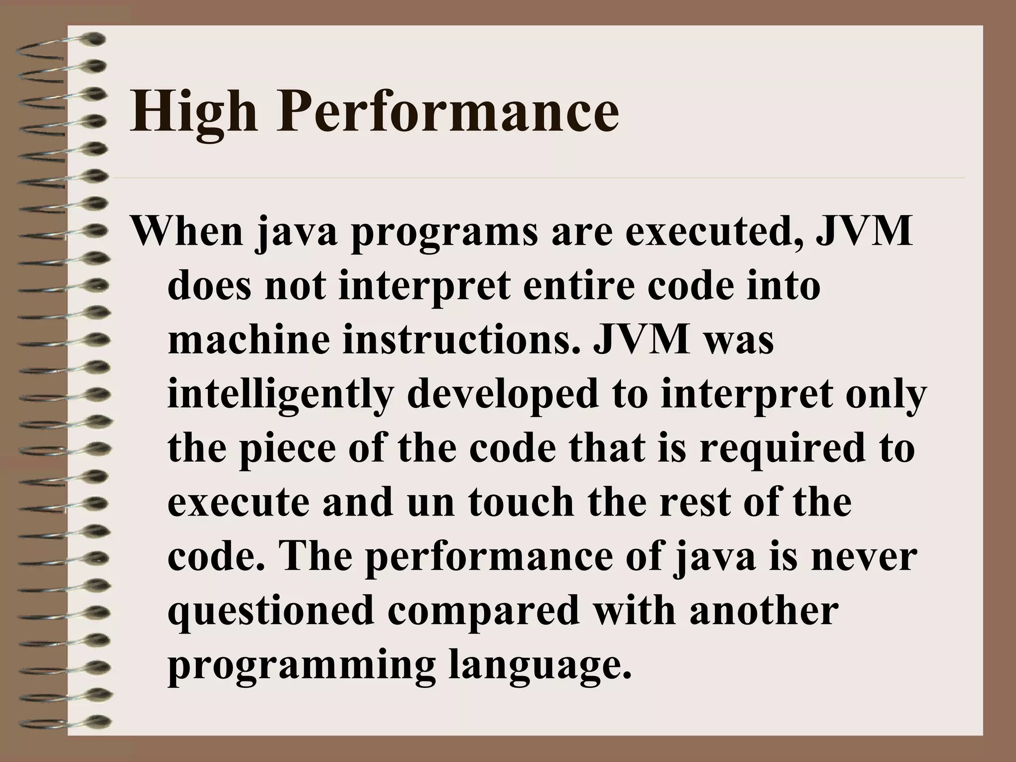 Java Buzzwords Ppt Programming Languages Computing