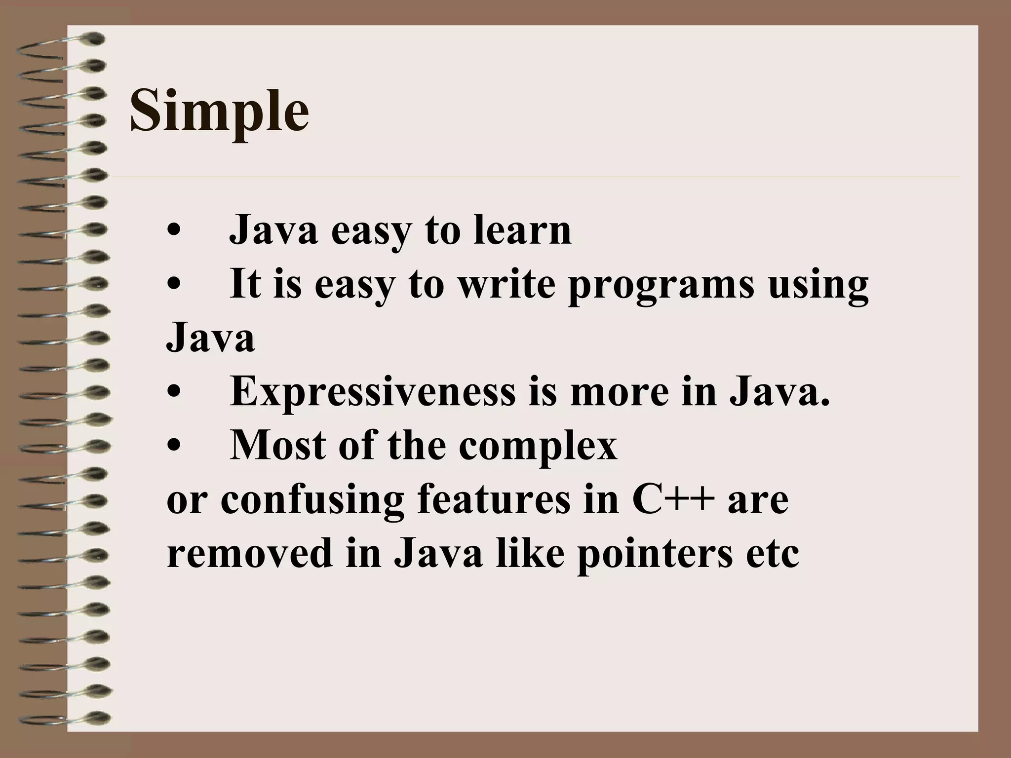 Java Buzzwords Ppt Programming Languages Computing