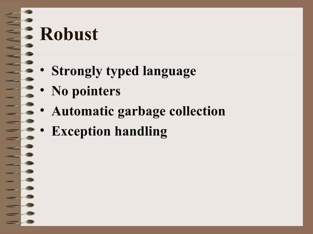 Java buzzwords | PPT | Programming Languages | Computing