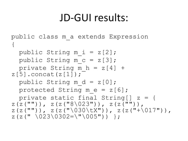 Java Bytecode Malware Analysis Ppt