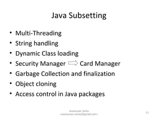 Technical Overview of Java Card | PPT
