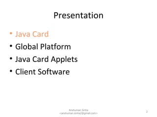 Technical Overview of Java Card | PPT