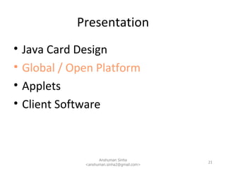 Technical Overview of Java Card | PPT