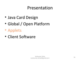 Technical Overview of Java Card | PPT