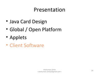 Technical Overview of Java Card | PPT
