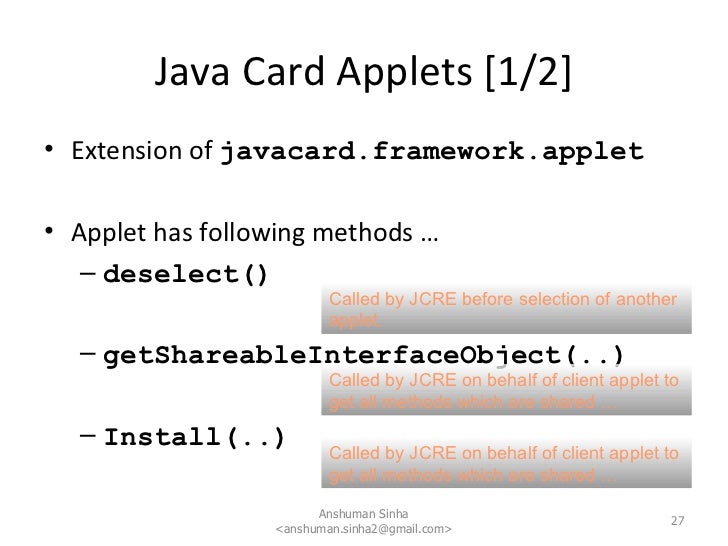 Technical Overview of Java Card