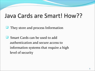 Java card technology | PPT