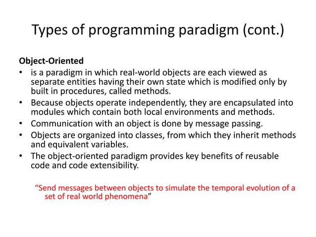 object oriented programming examples | PPT