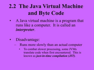 Java Chapter 2 Overview.ppt | Programming Languages | Computing