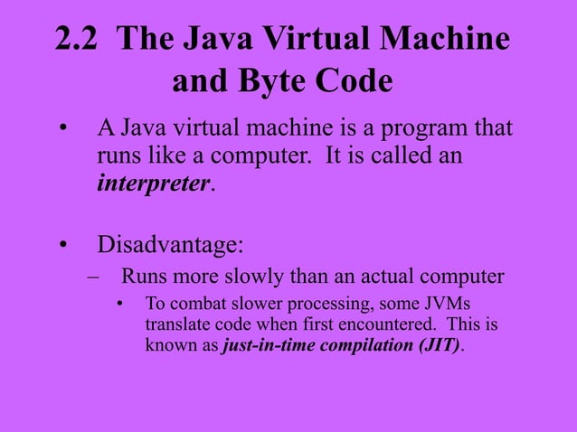 Java Chapter 2 Overview.ppt | Programming Languages | Computing