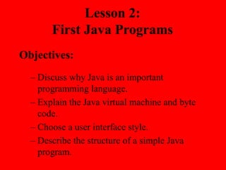 Java Chapter 2 Overview.ppt
