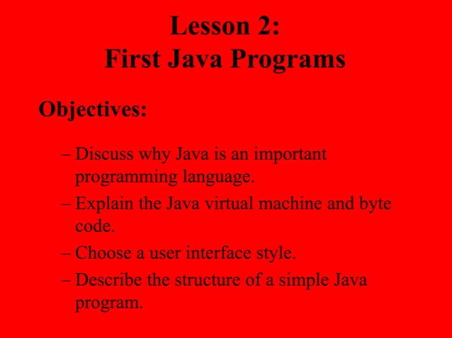 Java Chapter 2 Overview.ppt | Programming Languages | Computing