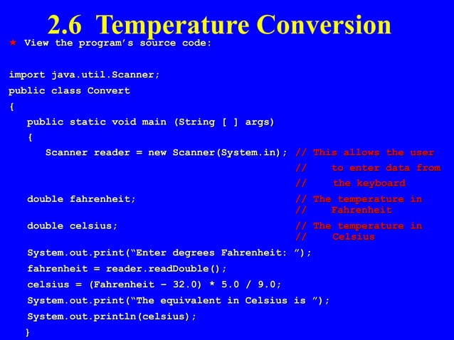 Java Chapter 2 Overview.ppt | Programming Languages | Computing