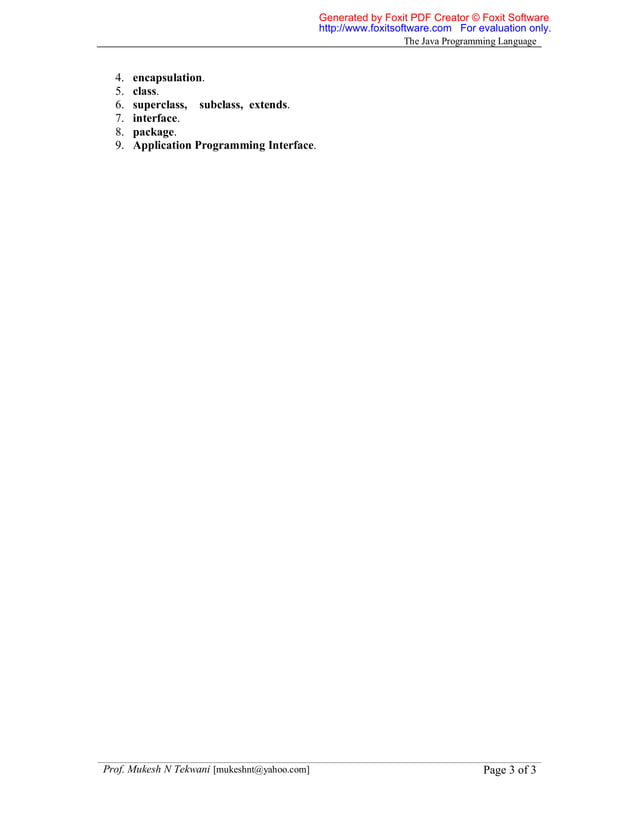 Java chapter 3 - OOPs concepts | PDF | Programming Languages | Computing