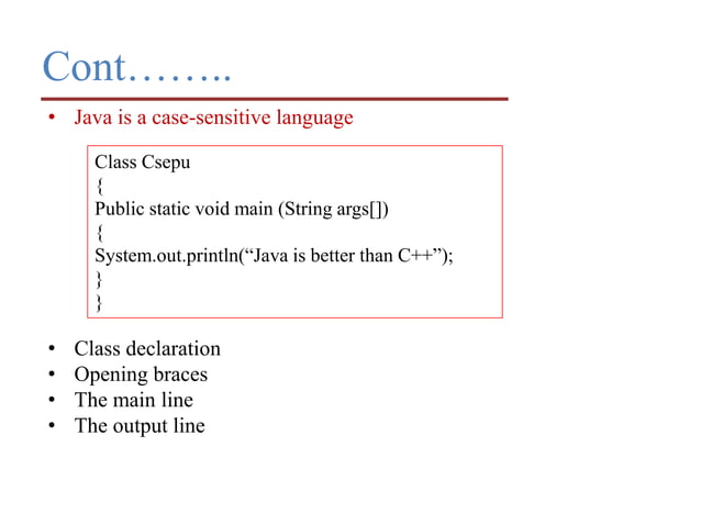 Java class,object,method introduction | PPT