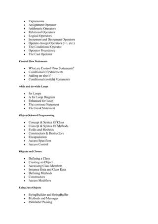 Java classes in karve nagar pune | PDF