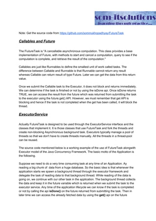 Java concurrency model - The Future Task | PDF | Operating Systems ...
