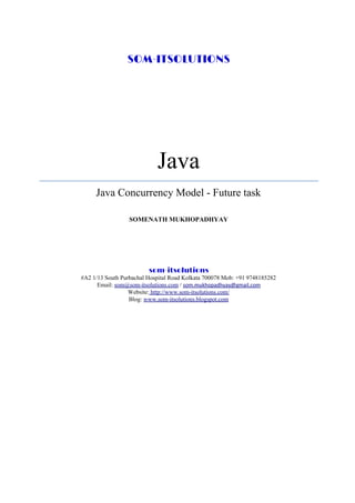 Java concurrency model - The Future Task | PDF