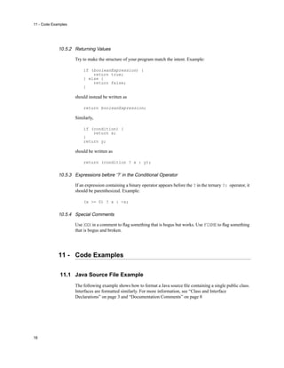 Java Coding Conventions | PDF