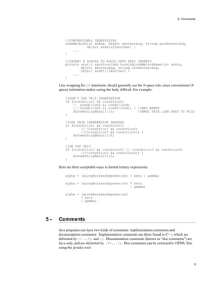 Java Coding Conventions | PDF