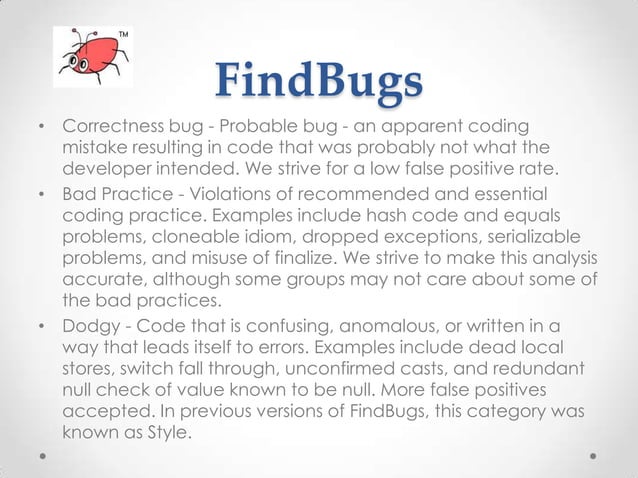 Java Code Quality Tools | PPT