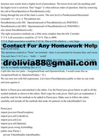 Java Code The traditional way to deal with these in Parsers is the .pdf
