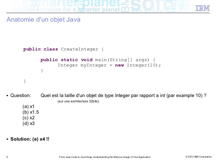 Java Code to Java Heap - En Français
