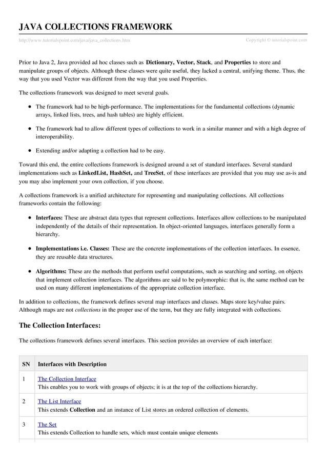 Java collections | PDF