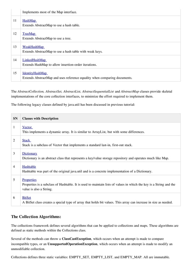 Java collections | PDF