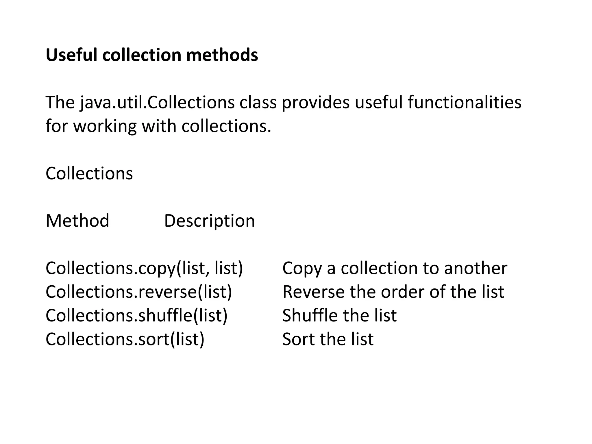 Java Collections Tutorials | PDF