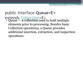 Java collections | PPTX | Programming Languages | Computing